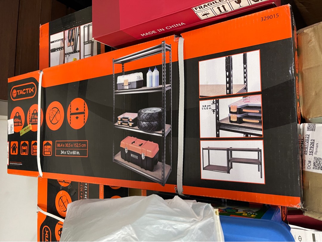 TacTix 4-Tiers heavy duty Storage Shelve / Rack, Furniture & Home ...