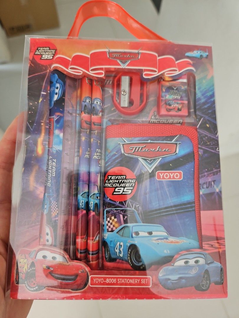 Team lightning McQueen stationary set, Hobbies & Toys, Stationery ...
