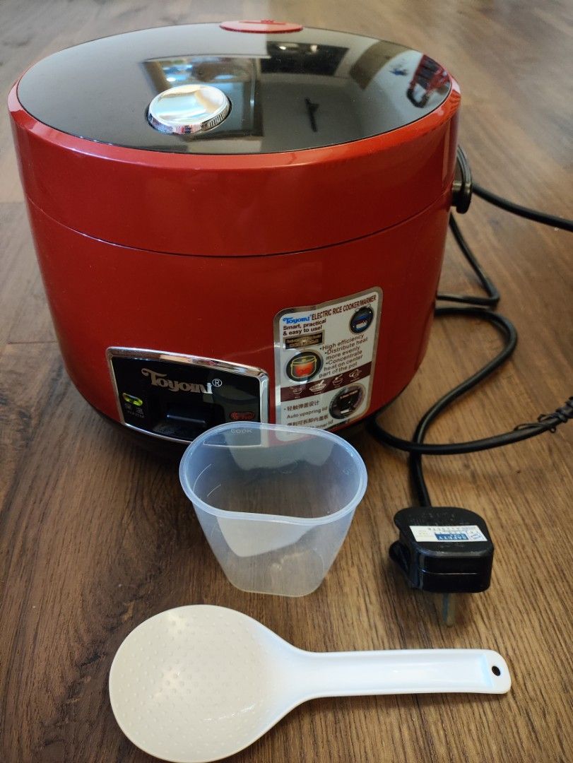 Toyomi Electric Rice Cooker RC720, 0.8L, Red Colour, TV & Home ...