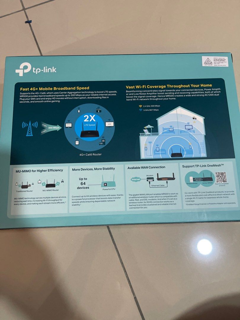 TP Link Archer 500, Computers & Tech, Parts & Accessories, Networking ...