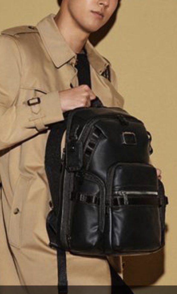 Tumi ALPHA BRAVO NAVIGATION LEATHER BACKPACK, Luxury, Bags & Wallets on ...
