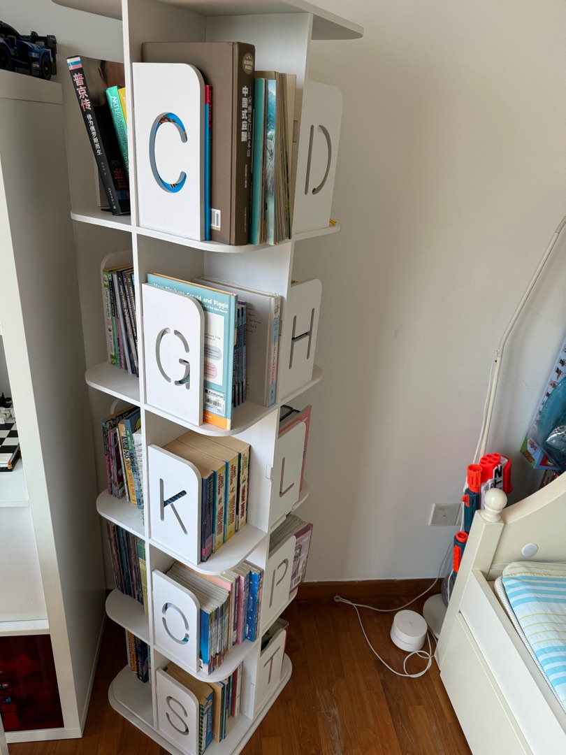 Turning book shelf, Furniture & Home Living, Furniture, Shelves ...