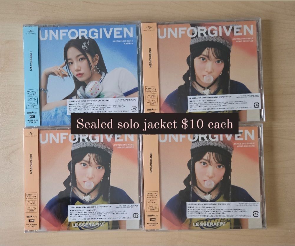 Unforgiven japan pobs and solo jacket albums | ums weverse hmv tower ...