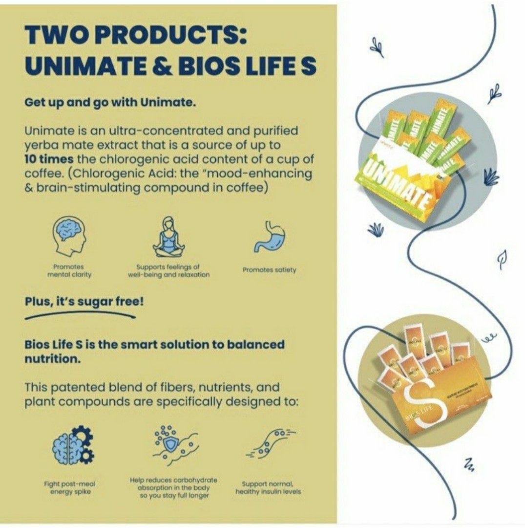 Unicity Feel Great - Bios Life S + Unimate Black Coffee bundle, Health ...