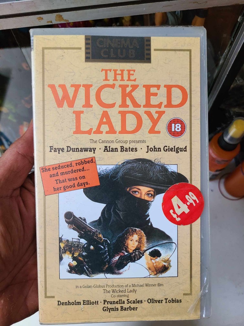 Vintage 1989 The Wicked Lady VHS TAPE Cinema Club Authentic collectible ...