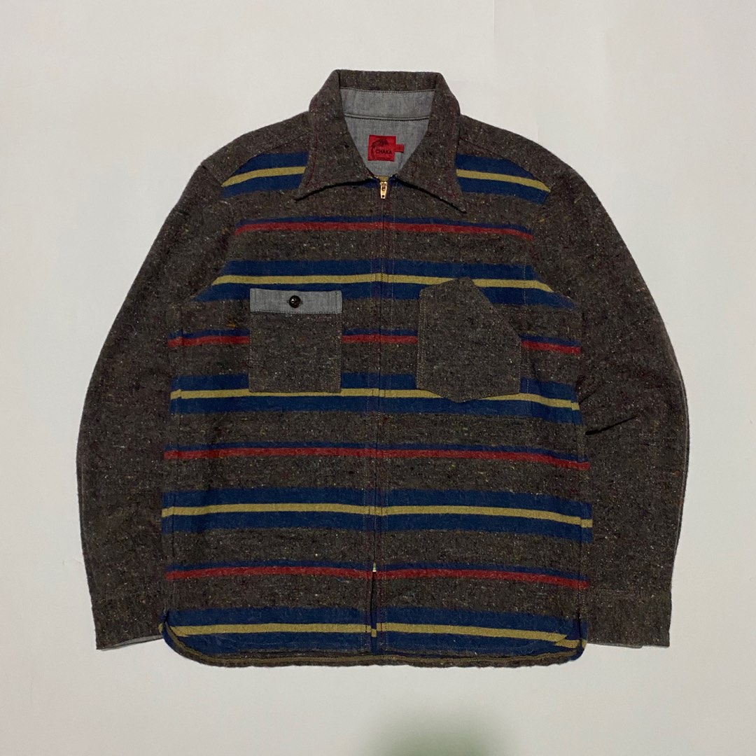 Vintage Chaka Japan Work Wool Liner Jacket, Men's Fashion, Coats ...