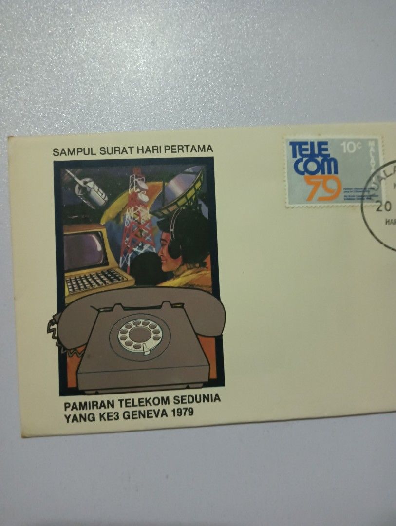 Vintage FDC 1979 Pamiran Telekom Sedunia Yang Ke3, Hobbies & Toys, Collectibles & Memorabilia ...