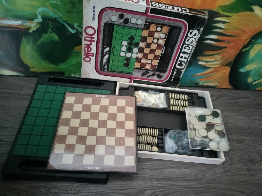 Vintage OTHELLO Magnet Chess Game Made in Japan, Hobbies & Toys, Toys ...