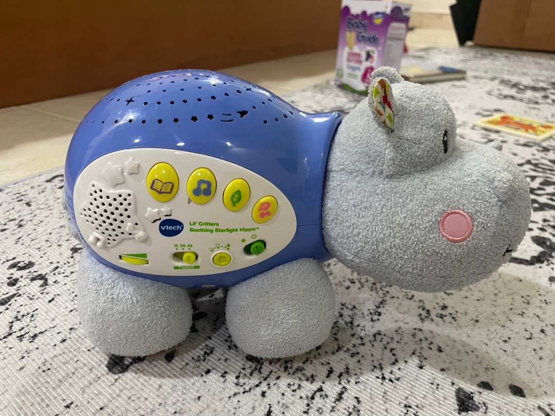 VTech Baby Little Critters Soothing Starlight Hippo Projector, Babies ...