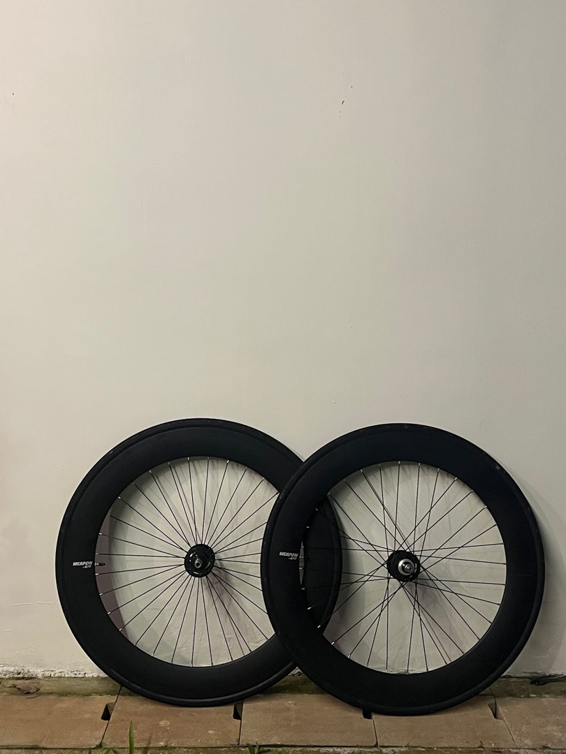 Weapon A70 70mm alloy wheelset for fixie / track, Sports Equipment ...