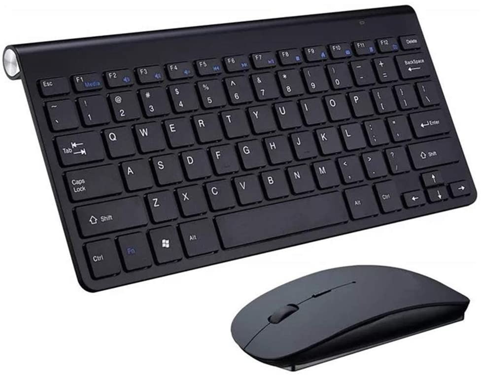 Wireless Keyboard and Mouse, Portable Mini Keyboard Mouse Combo Set for ...