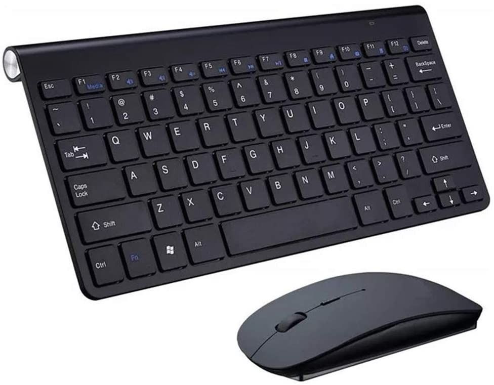 Wireless Keyboard and Mouse, Portable Mini Keyboard Mouse Combo Set for Windows Laptop Desktop ...