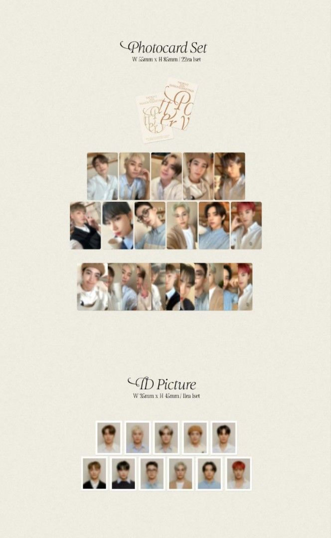 WTS THE BOYZ TBZ HAKNYEON SET PC PHOTOCARD SEASON GREETING SG 2024 ID ...