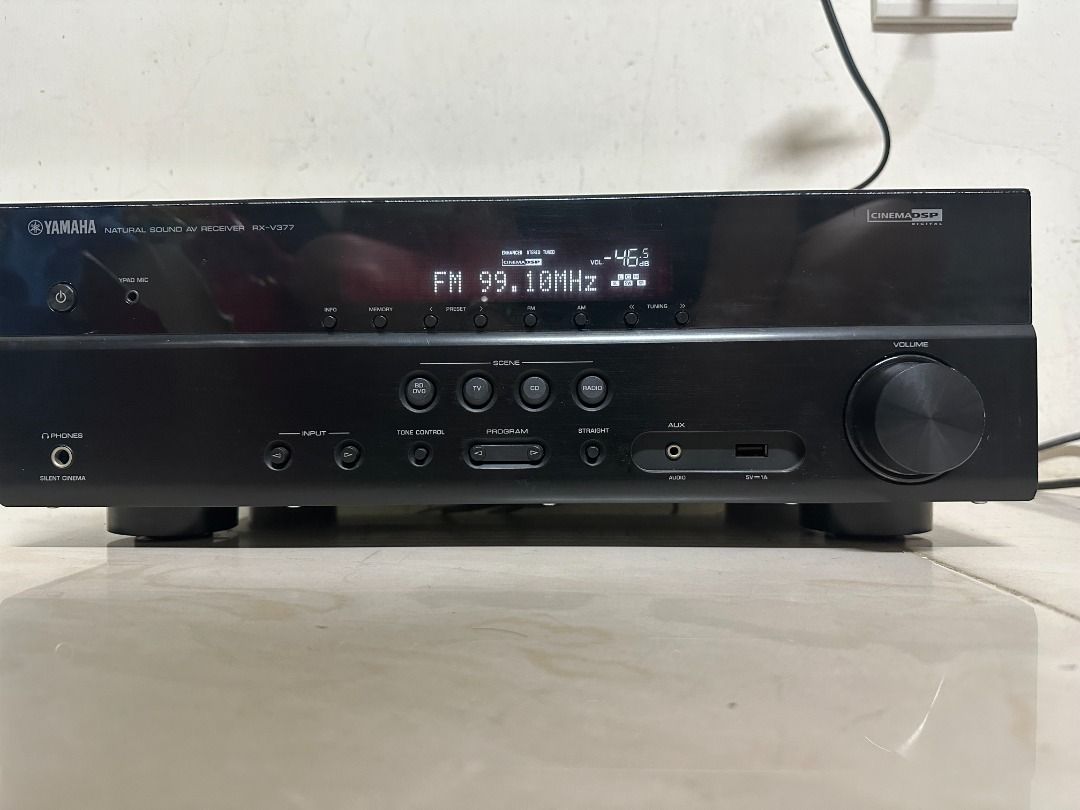 YAMAHA RX V377 收音/AV環繞擴大機 3D 藍光 4K 家庭劇院 5.1聲道 HDMI/ 有全新副廠代用遙控器~, 耳機及錄音音訊設備, 音樂播放裝置 MP3及CD 播放器在旋轉拍賣