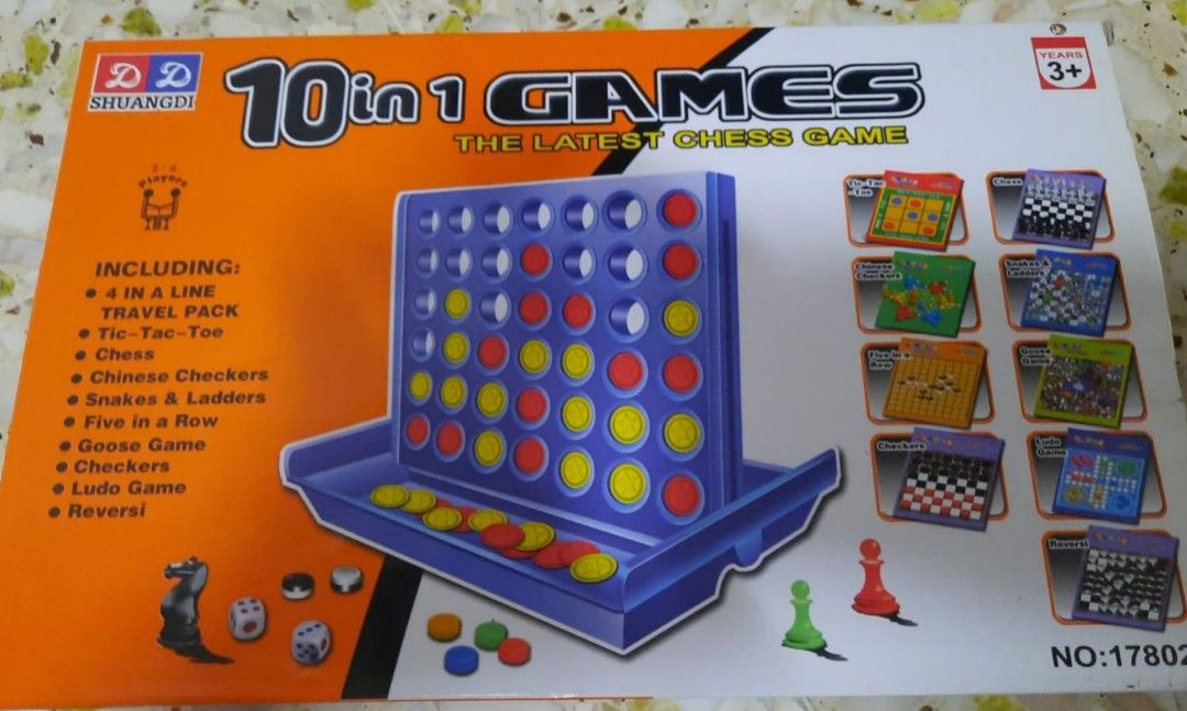 10-in-1 Family Game, Hobbies & Toys, Toys & Games on Carousell