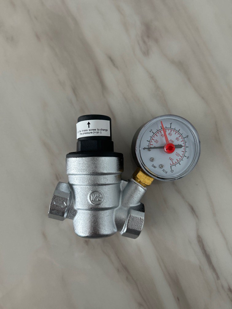 1/2” Water Pressure Regulator/Reducer, Furniture & Home Living ...