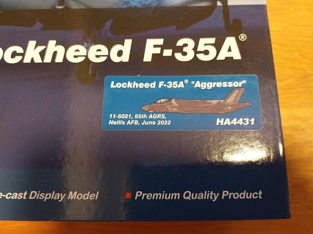 1/72 Hobbymaster F-35A Lightning II US Air Force HA4431 美國空軍 閃電II ...