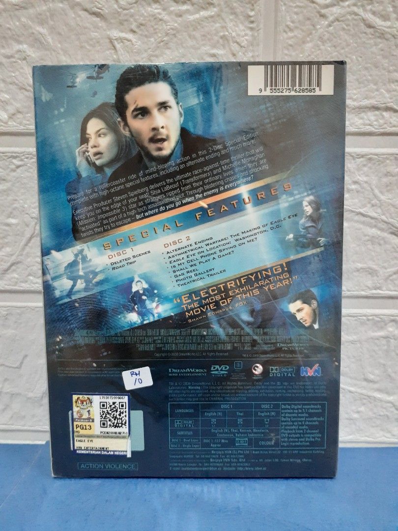 (2DVD) Eagle Eye, Hobbies & Toys, Music & Media, CDs & DVDs on Carousell