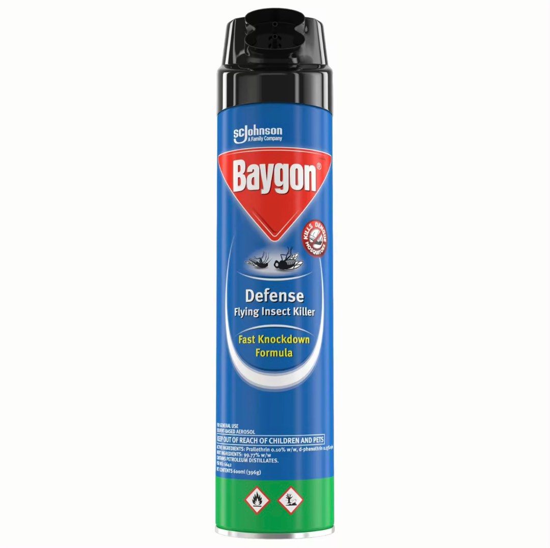 600mL BAYGON ANTI-DENGUE MOSQUITO KILLER 600ML BAYGON INSECT SPRAY ...