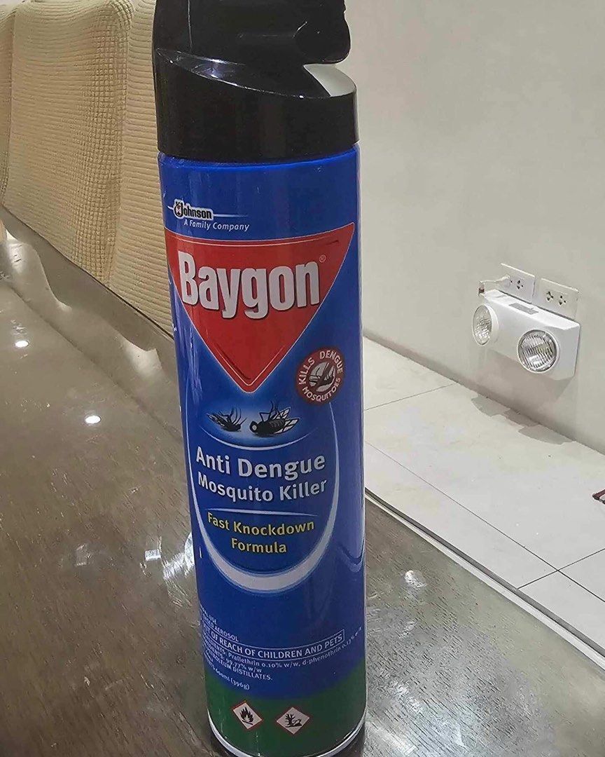 600mL BAYGON ANTI-DENGUE MOSQUITO KILLER 600ML BAYGON INSECT SPRAY ...