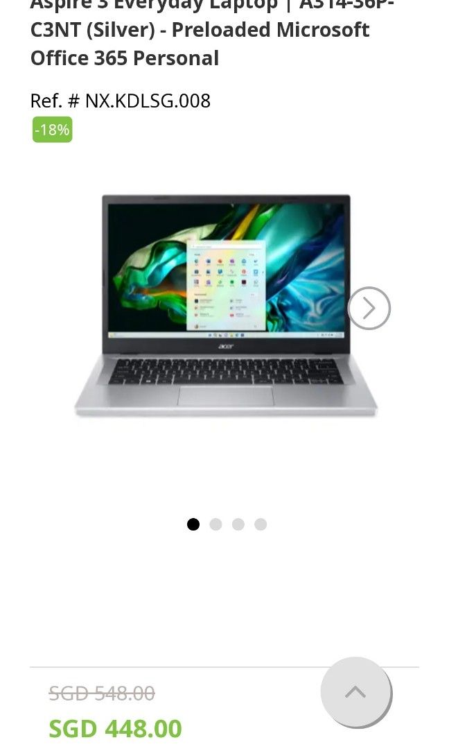 acer aspire 3 a314-36p-c3nt sealed package cw invoice and warrenty ...