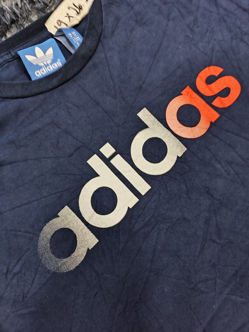 Adidas big logo script, Men's Fashion, Tops & Sets, Tshirts & Polo ...