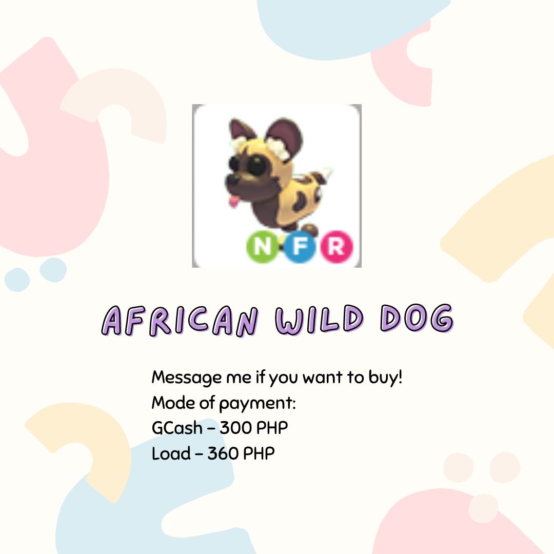 ADOPT ME NFR AFRICAN WILD DOG (NEON FLY RIDE) || ULTRA-RARE, Video ...
