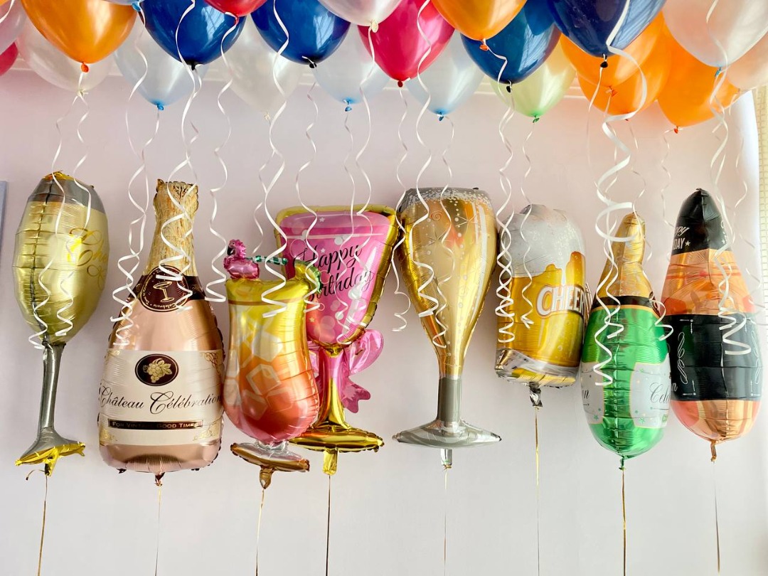 Alcohol Big Bottle Balloons!, Hobbies & Toys, Stationery & Craft ...