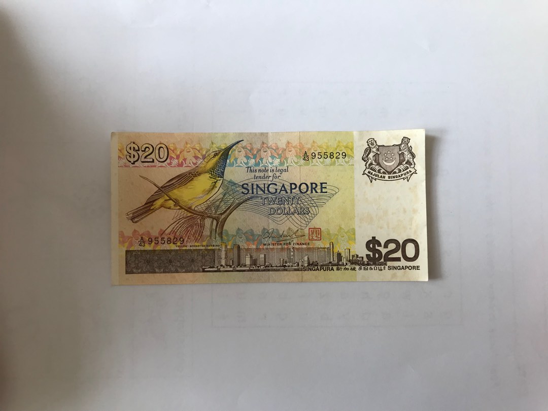 Antique Singapore $20 Note, Hobbies & Toys, Memorabilia & Collectibles, Currency on Carousell