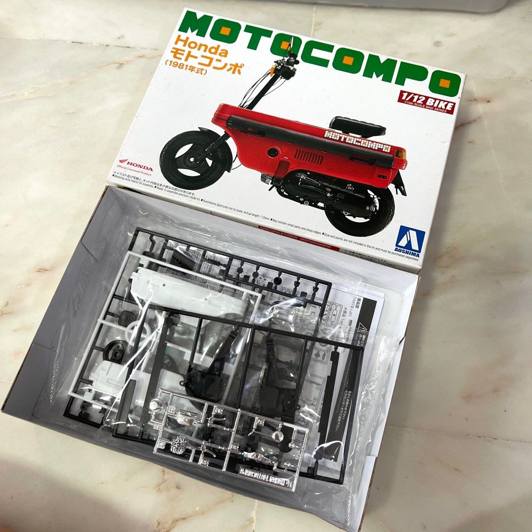 Aoshima 1/12 Honda Motocompo Assembly kit, Hobbies & Toys, Toys & Games ...