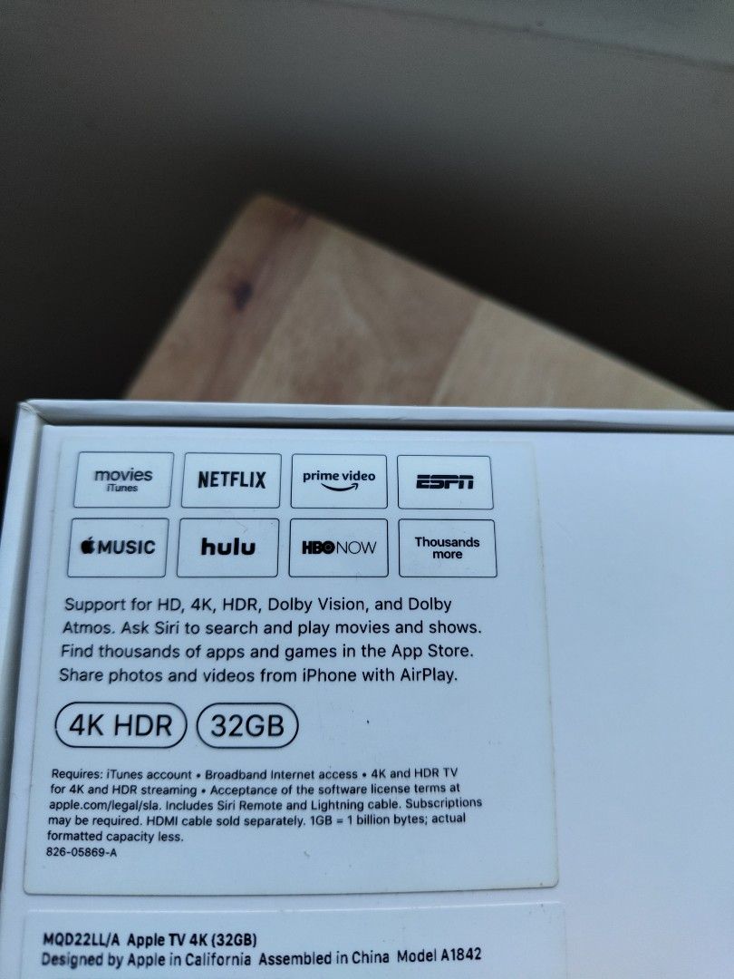 Apple TV 4K 1st Gen, TV & Home Appliances, TV & Entertainment, Media ...