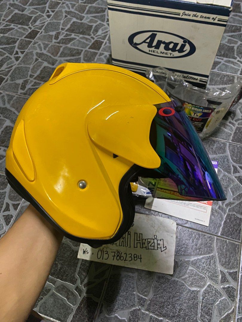arai nankai yellow original, Motorcycles, Motorcycle Accessories on ...