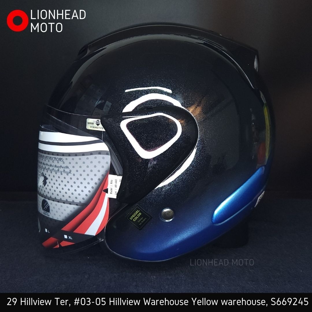 ARC TWO TONE RITZ MOTORCYCLE HELMET FREE DELIVERY, Motorcycles ...