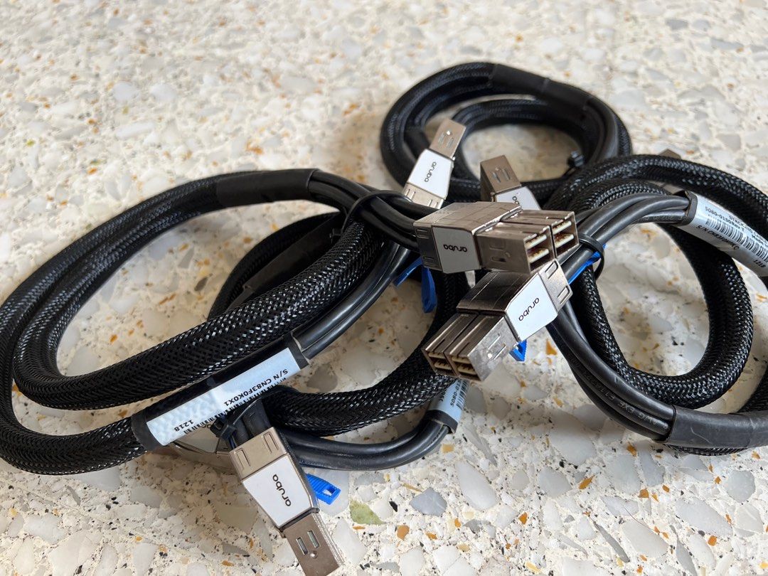 Aruba 3800/3810M stacking cable 0.5m and 1m, Computers & Tech, Parts ...