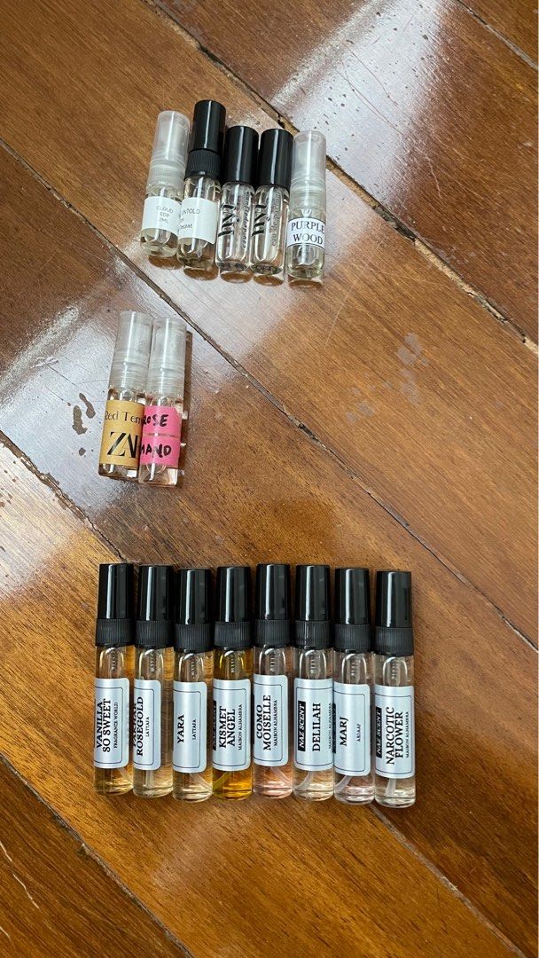 Assorted perfume decants bundle! Zara, Armaf, Maison Alhambra, Lattafa ...
