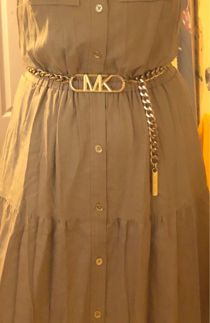 Authentic Michael Kors gold logo chain, Women's Fashion, Watches ...