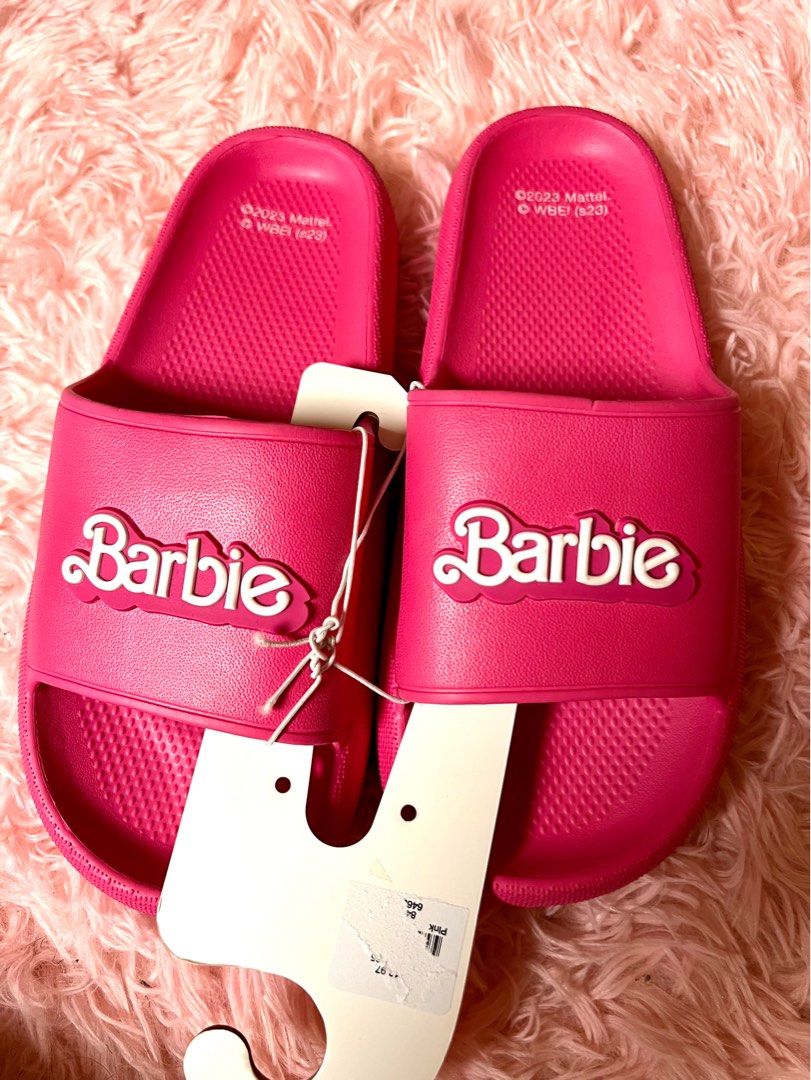 Barbie x Primark Pool Slides Eur 36, Women's Fashion, Footwear ...