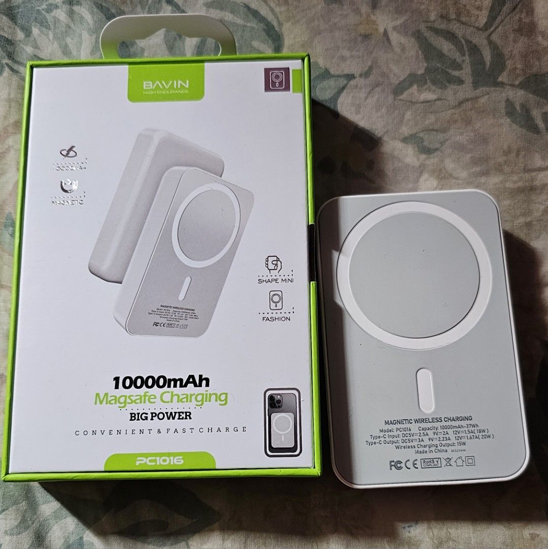 BAVIN 10000mah magsafe powerbank, Mobile Phones & Gadgets, Mobile ...