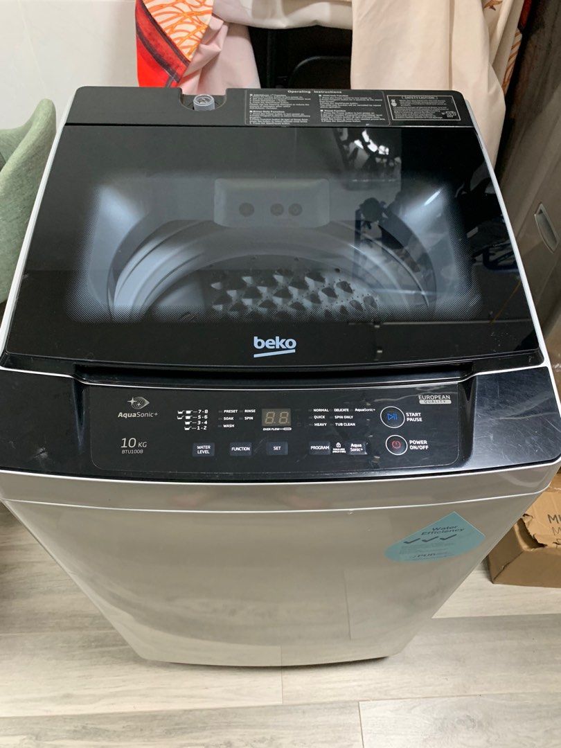 Beko BTU1008s Washing Machine, TV & Home Appliances, Washing Machines ...