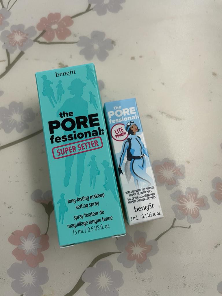 Benefit the Porefessional Super Setter makeup setting spray and Lite ...