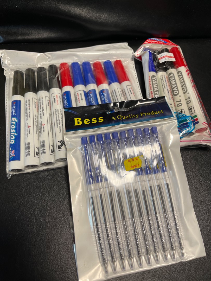 BN Ball pens and Whiteboard & Permanent colour markers, Hobbies & Toys ...