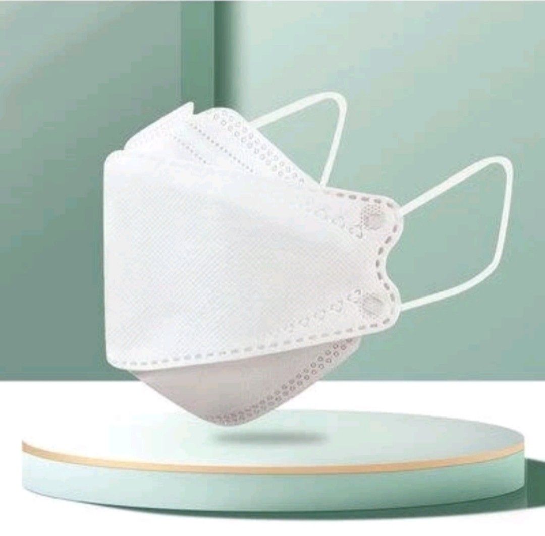 BNIB KF94 Mask White, Health & Nutrition, Face Masks & Face Shields on ...