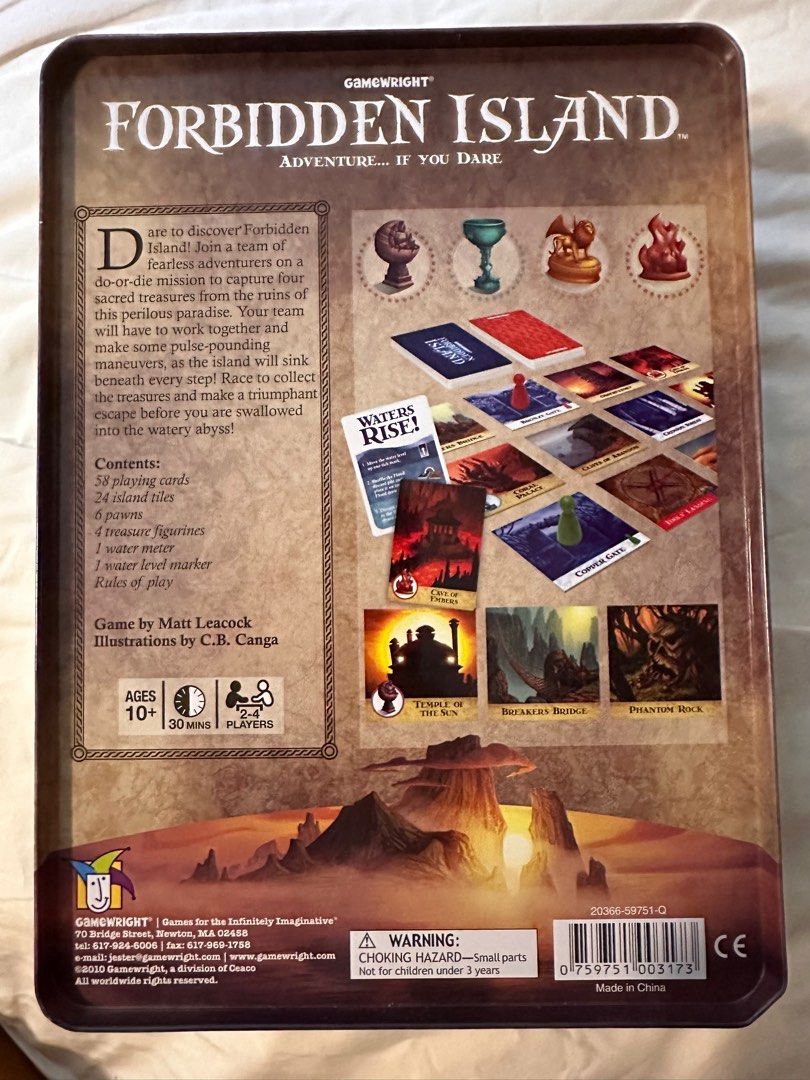 Board game Forbidden Island, Hobbies & Toys, Toys & Games on Carousell
