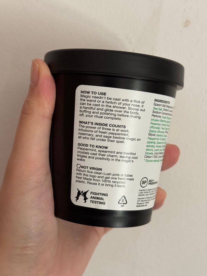 BRAND NEW: Lush Magic Crystals Shower Scrub, Beauty & Personal Care ...