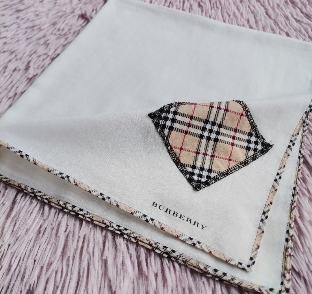 BURBERRY Handkerchief, Men's Fashion, Watches & Accessories, Handkerchief & Pocket Squares on ...