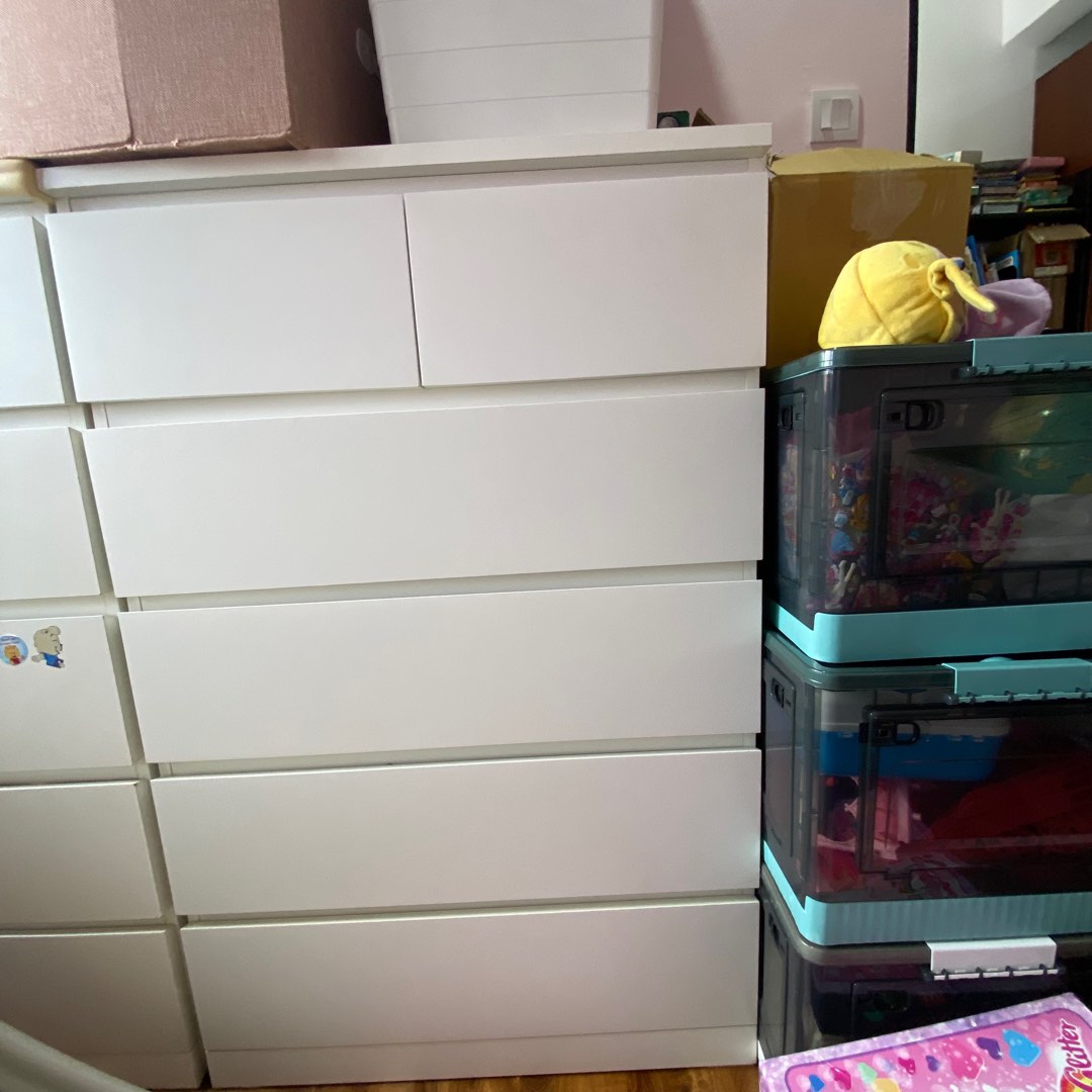 IKEA Cabinet 82cm*49cm*123cm (1 set) still in use, Furniture & Home ...