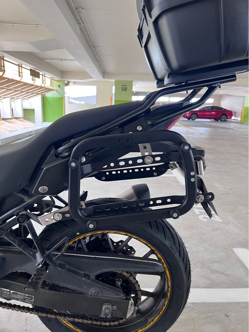 CB400X Custom Side Rack onto any rear rack, Motorcycles, Motorcycle ...