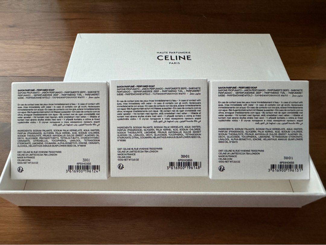 Celine Soap Set, Beauty & Personal Care, Bath & Body, Bath on Carousell