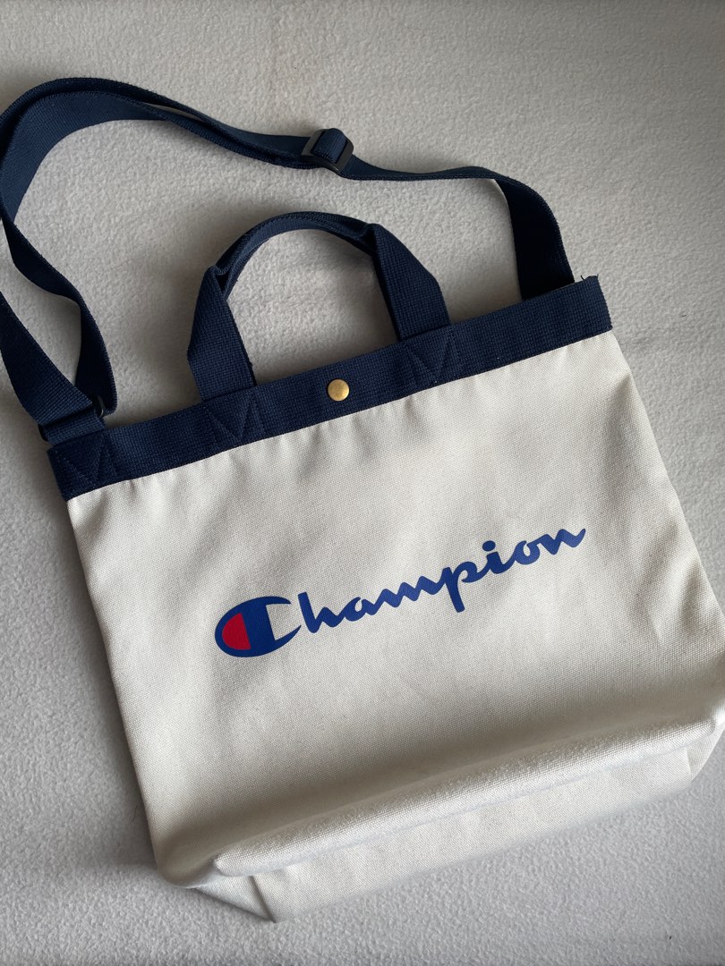 Champion Canvas Tote Bag, Women's Fashion, Bags & Wallets, Tote Bags on ...