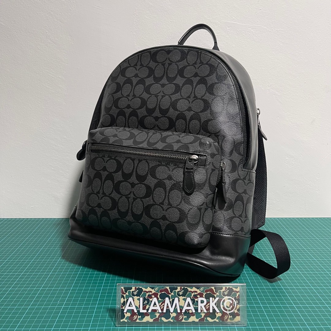 Coach Backpack (Dark Monogram), Men's Fashion, Bags, Backpacks on Carousell